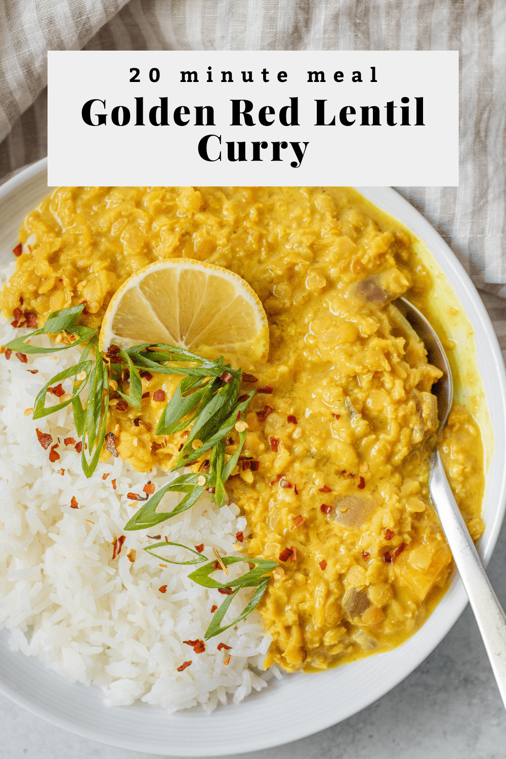 Golden Red Lentil Curry - Plant Based RD