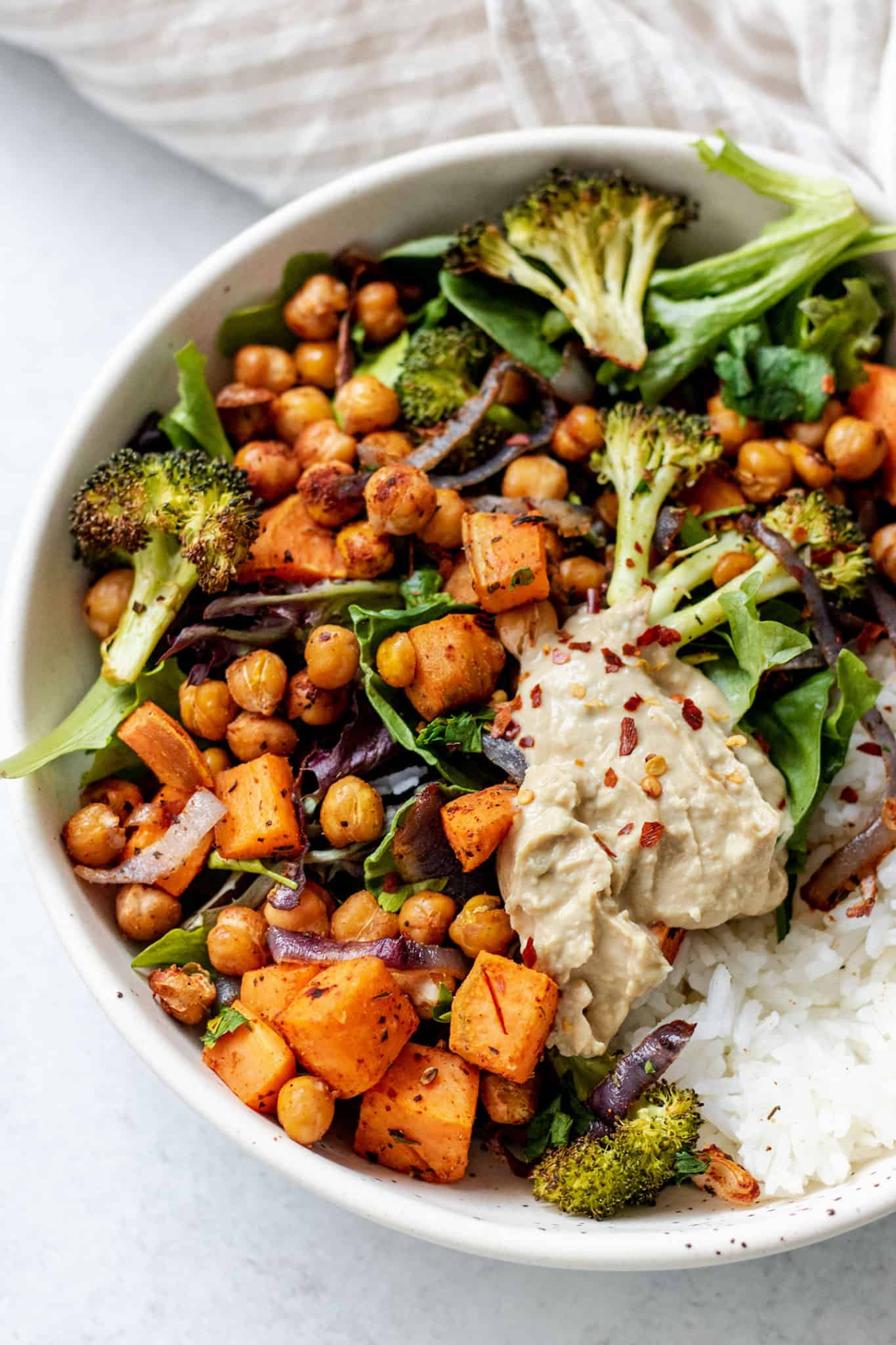 Smoky Sweet Potato and Chickpea Sheet Pan Dinner - Plant Based RD
