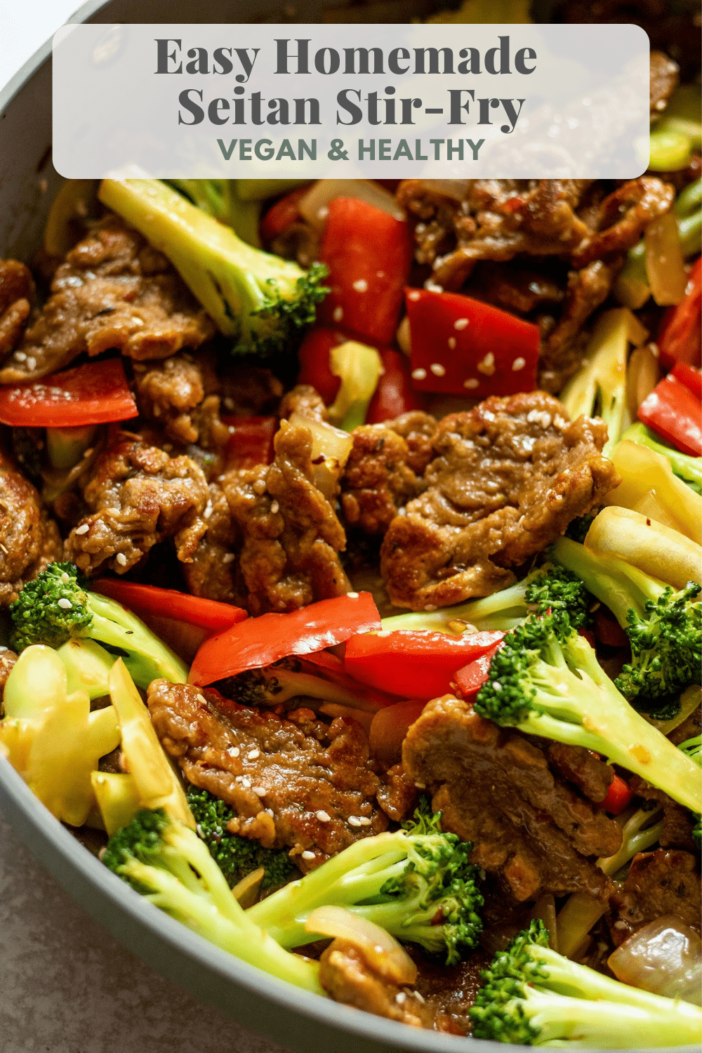 Easy Homemade Seitan Stir-Fry - Plant Based RD