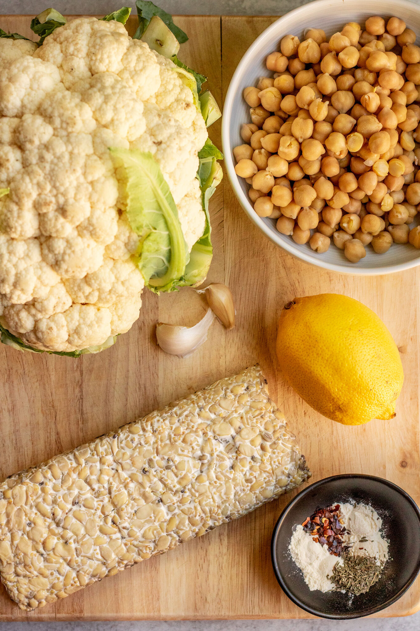 High Protein Roasted Chickpea Tempeh Bowls – Plant Based RD