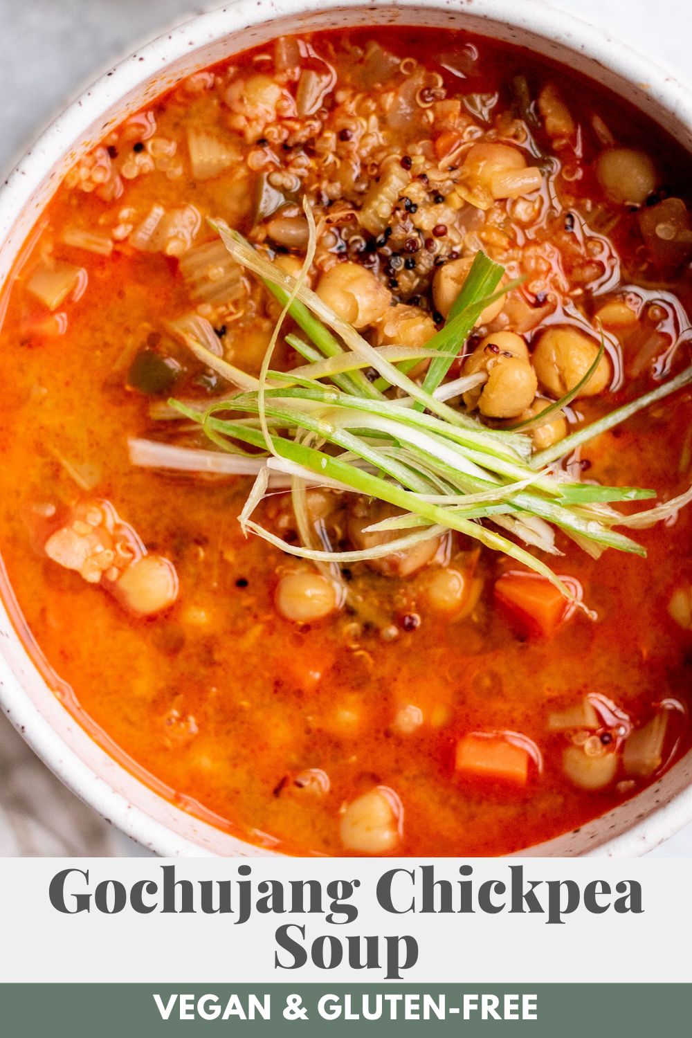 Gochujang Chickpea Soup (vegan & gluten-free) – Plant Based RD