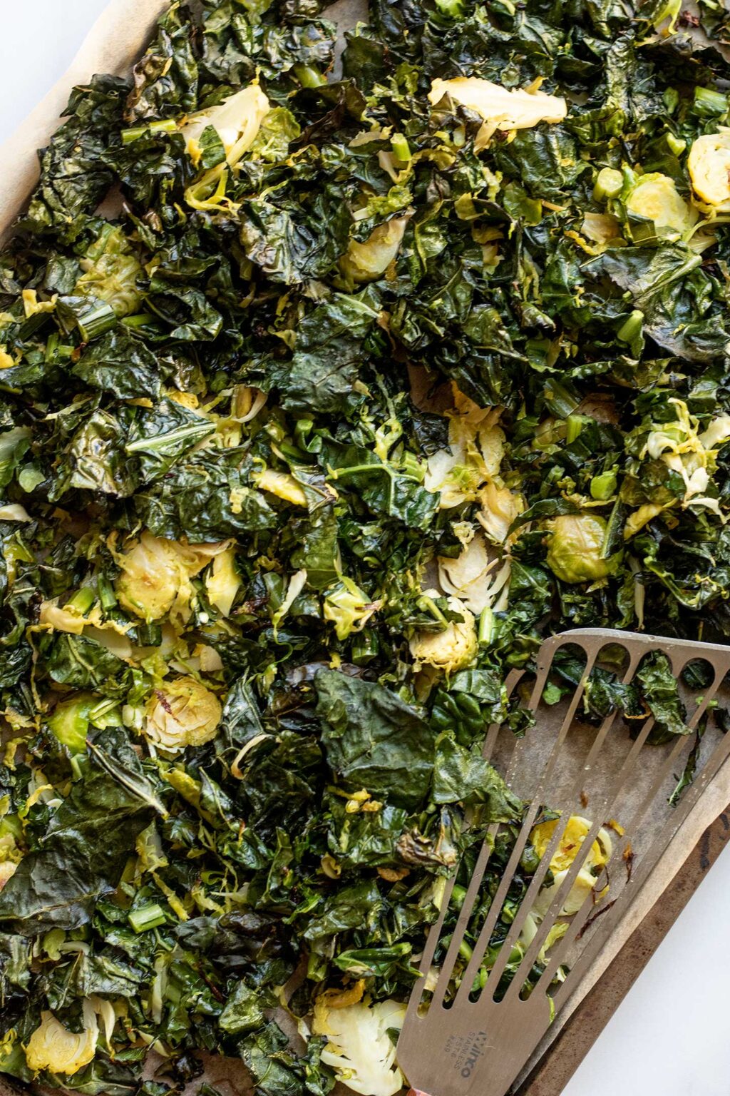 Warm Kale Salad with Maple Lime Tahini Dressing - Plant Based RD