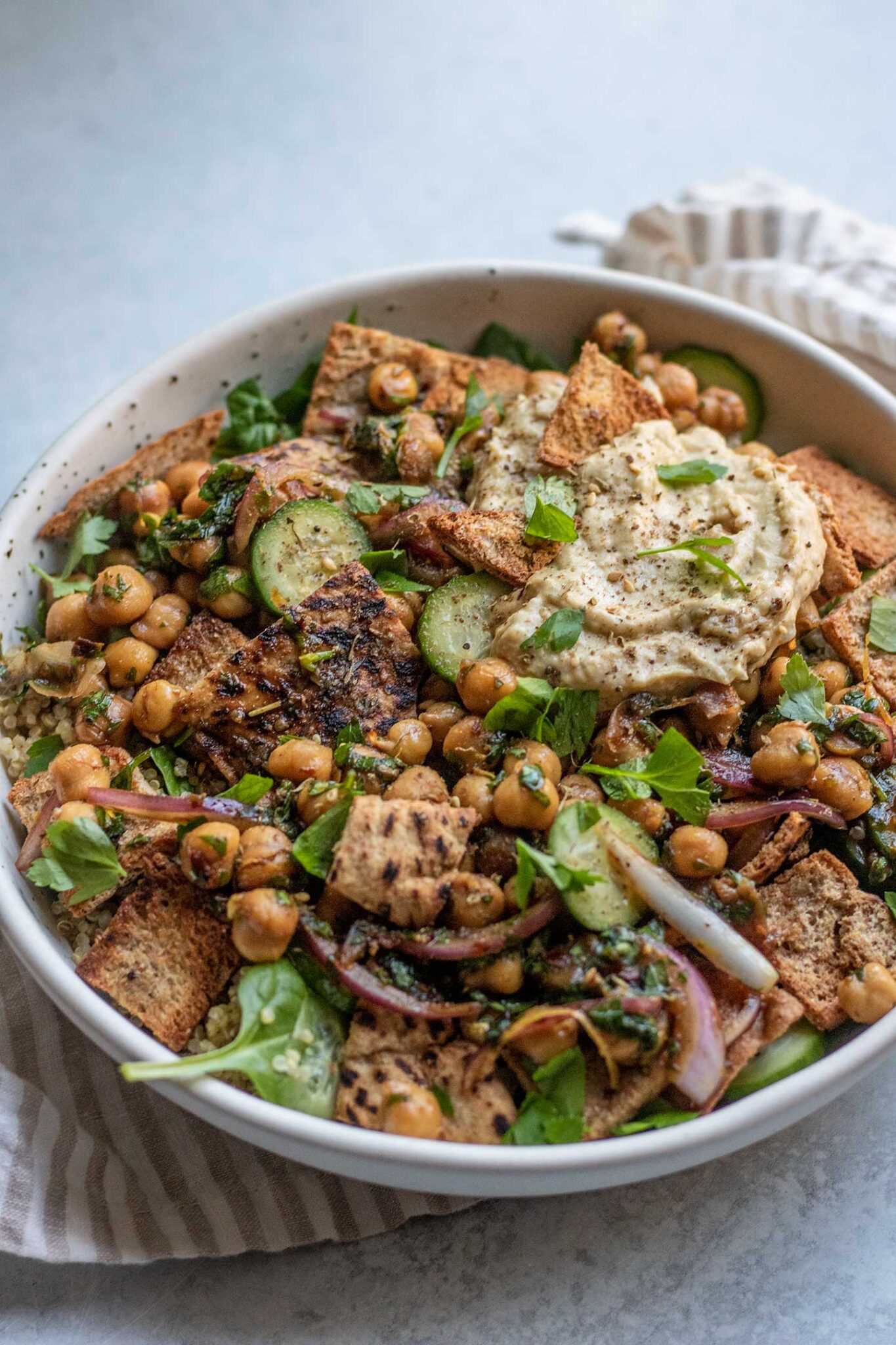 Balsamic Glaze Marinated Chickpea Salad – Plant Based RD