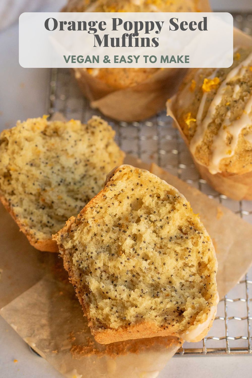Vegan Orange Poppy Seed Muffins - Plant Based RD