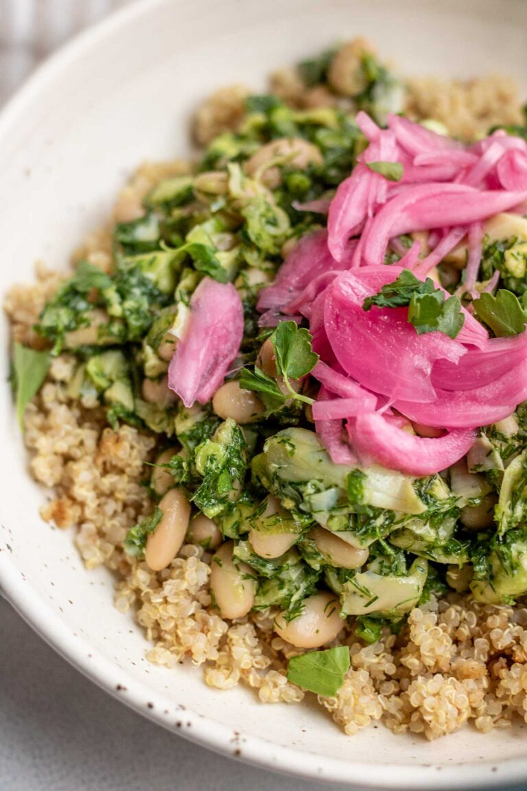 Herby Avocado White Bean Salad – Plant Based RD