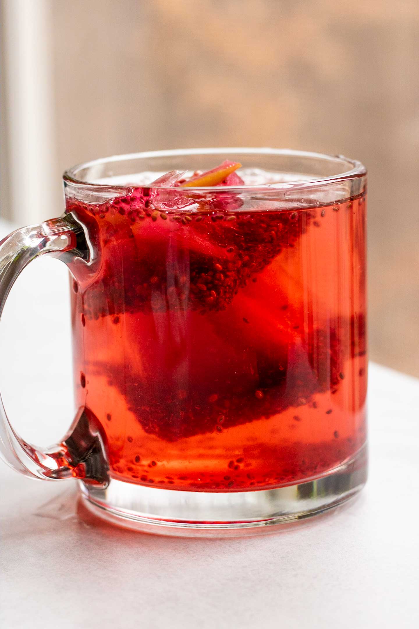 Hibiscus Chia Seed Ice Cubes – Plant Based RD
