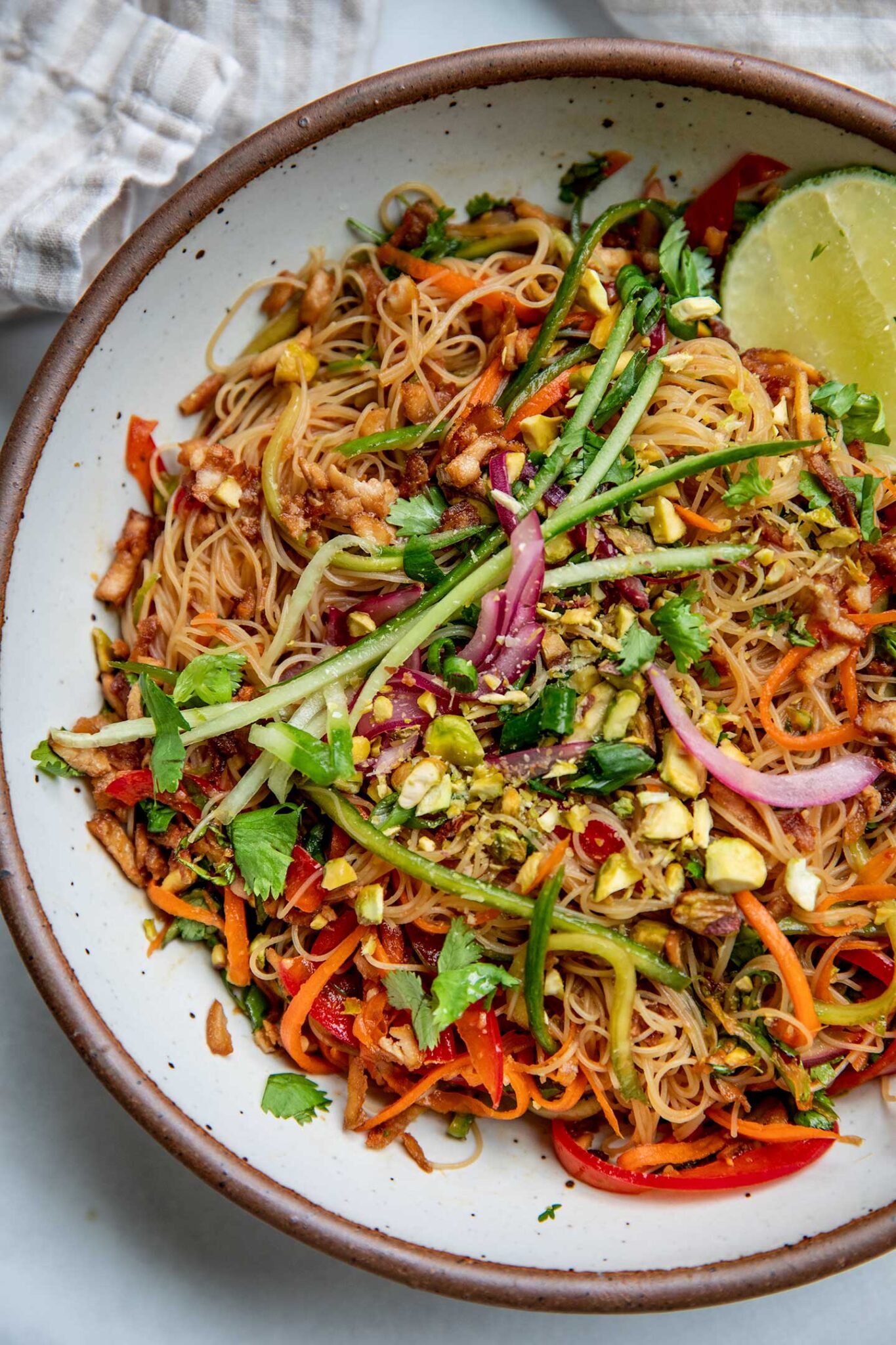 Maple Lime Cold Noodle Salad - Plant Based RD
