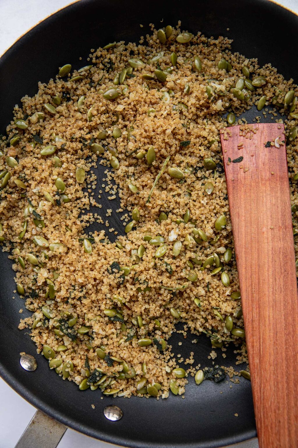 Garlic Sage Toasted Quinoa Salad – Plant Based RD