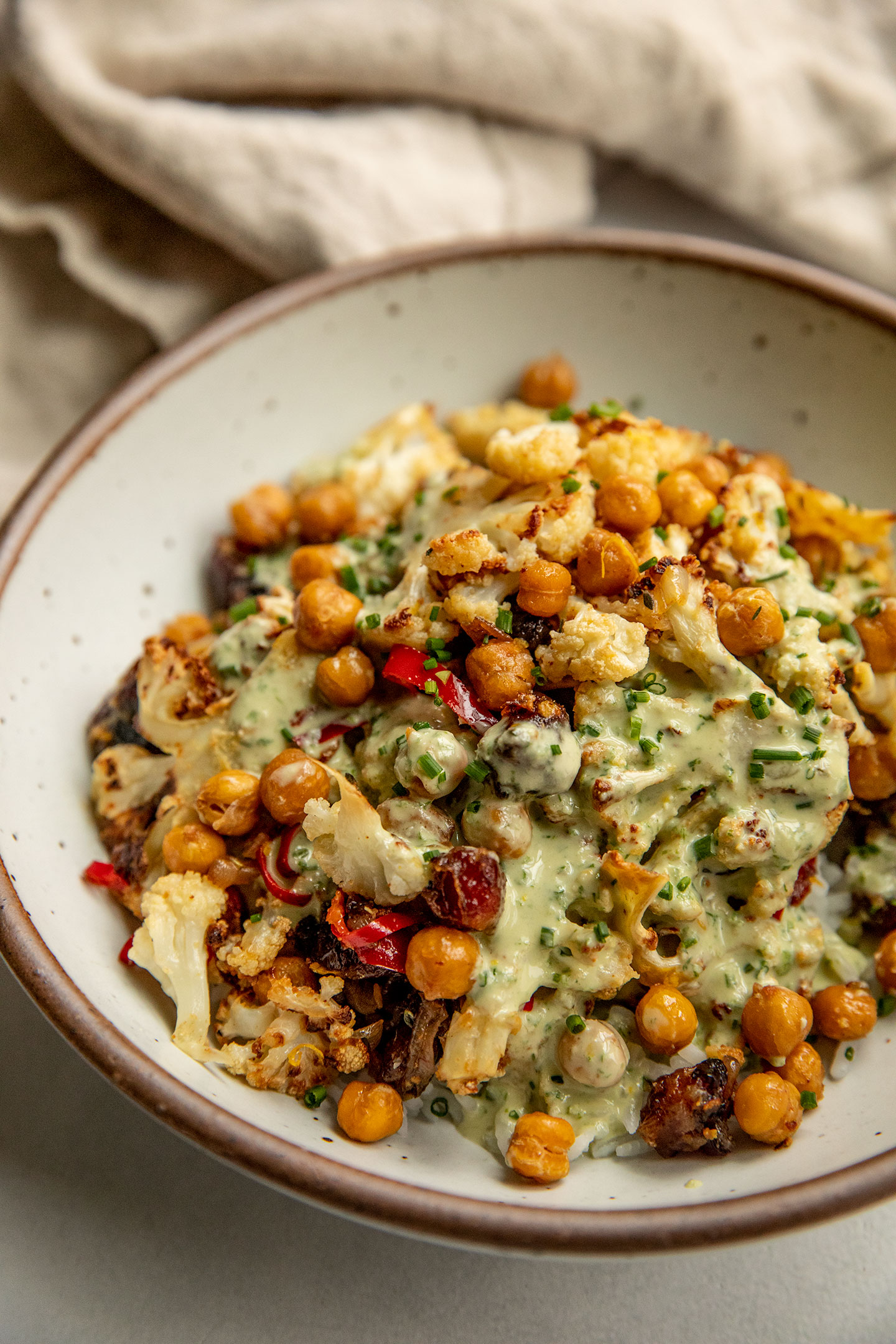 Roasted Cauliflower Date Salad – Plant Based RD