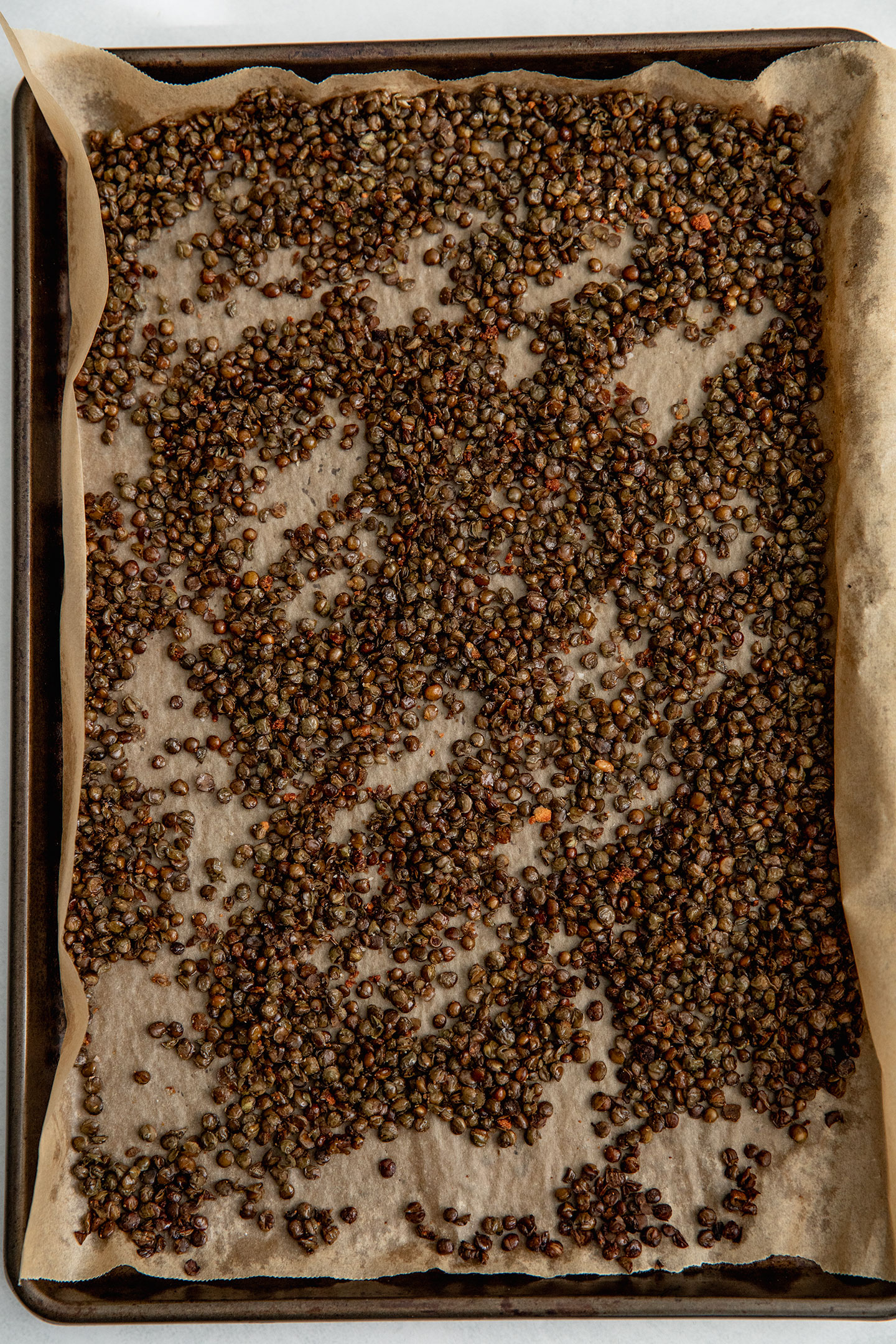 How to Make Crispy Roasted Lentils - Plant Based RD