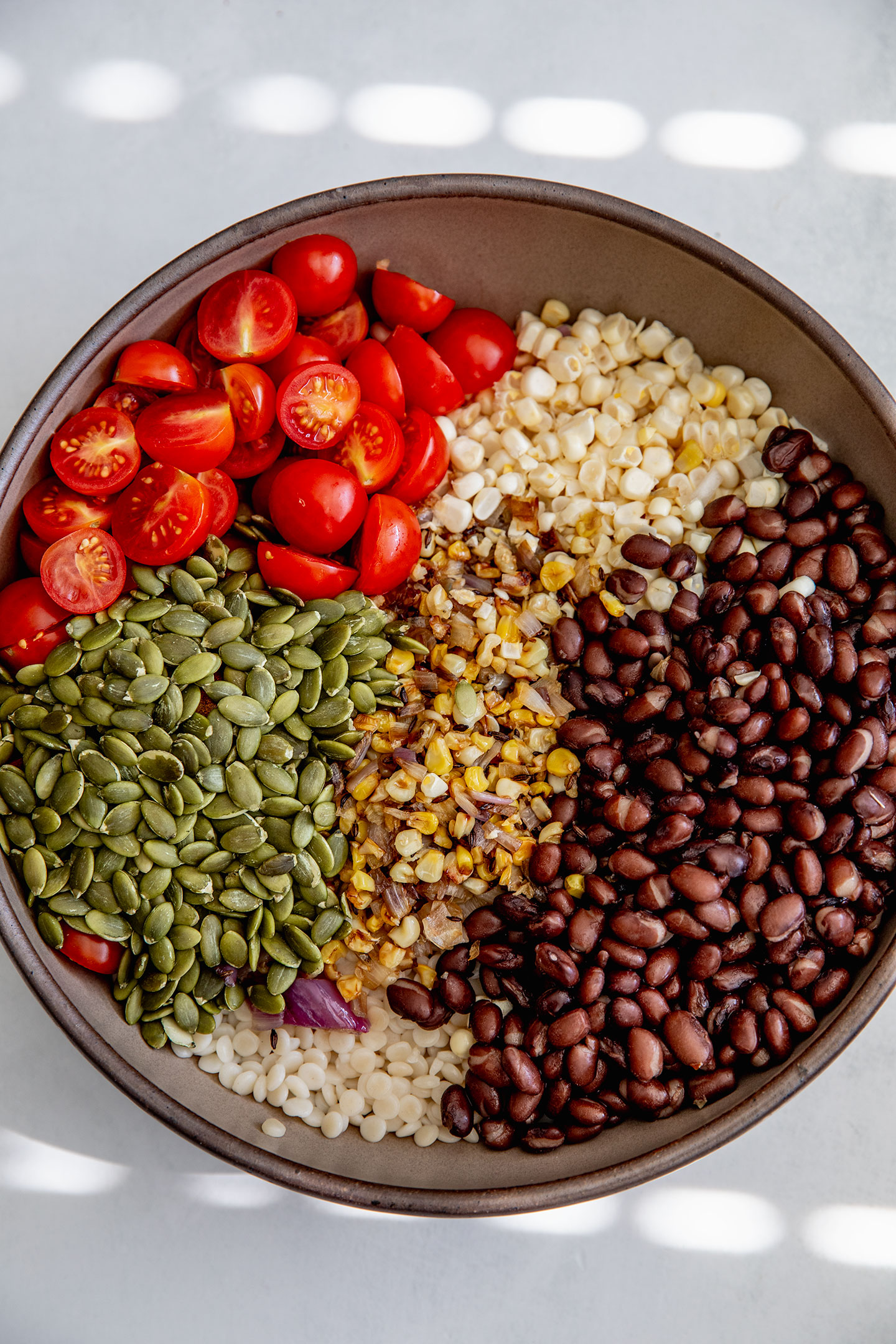 Charred Corn Couscous Salad with Lime Basil Dressing - Plant Based RD