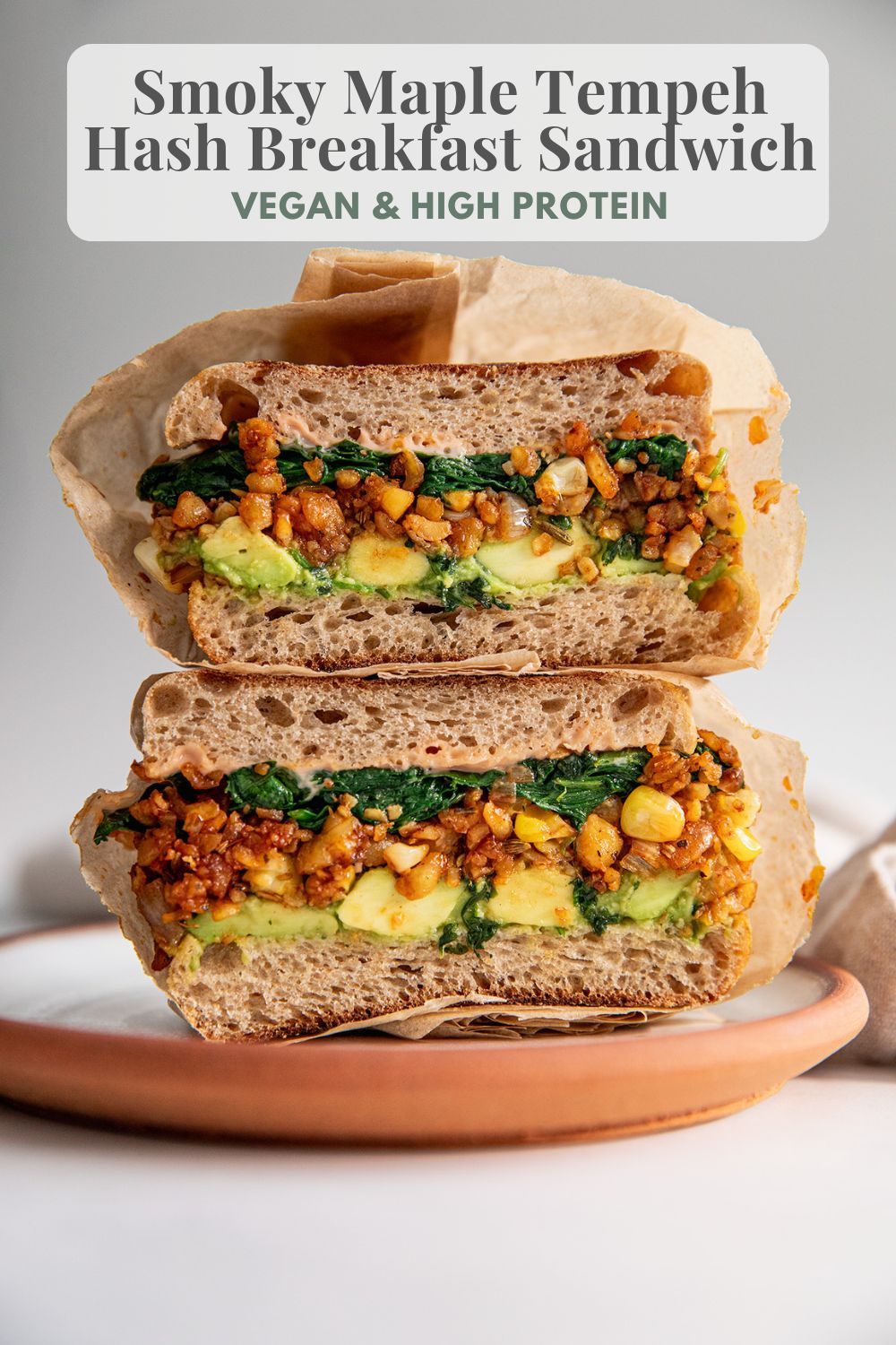 Smoky Maple Tempeh Hash Breakfast Sandwiches – Plant Based RD