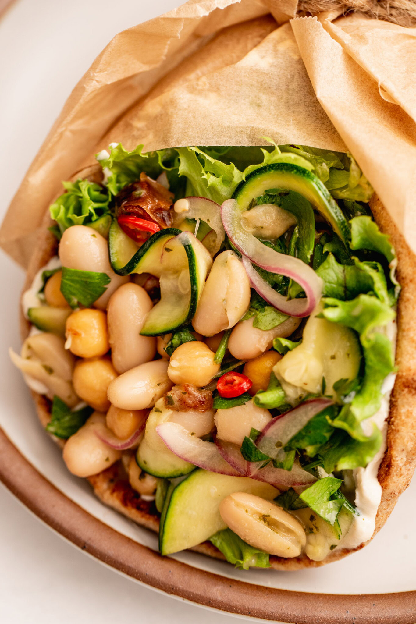 Caramelized Lemon and Zucchini Bean Salad – Plant Based RD