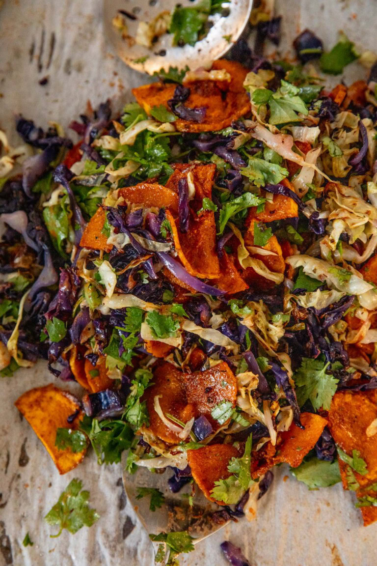 Orange Chipotle Honeynut Cabbage Salad - Plant Based RD