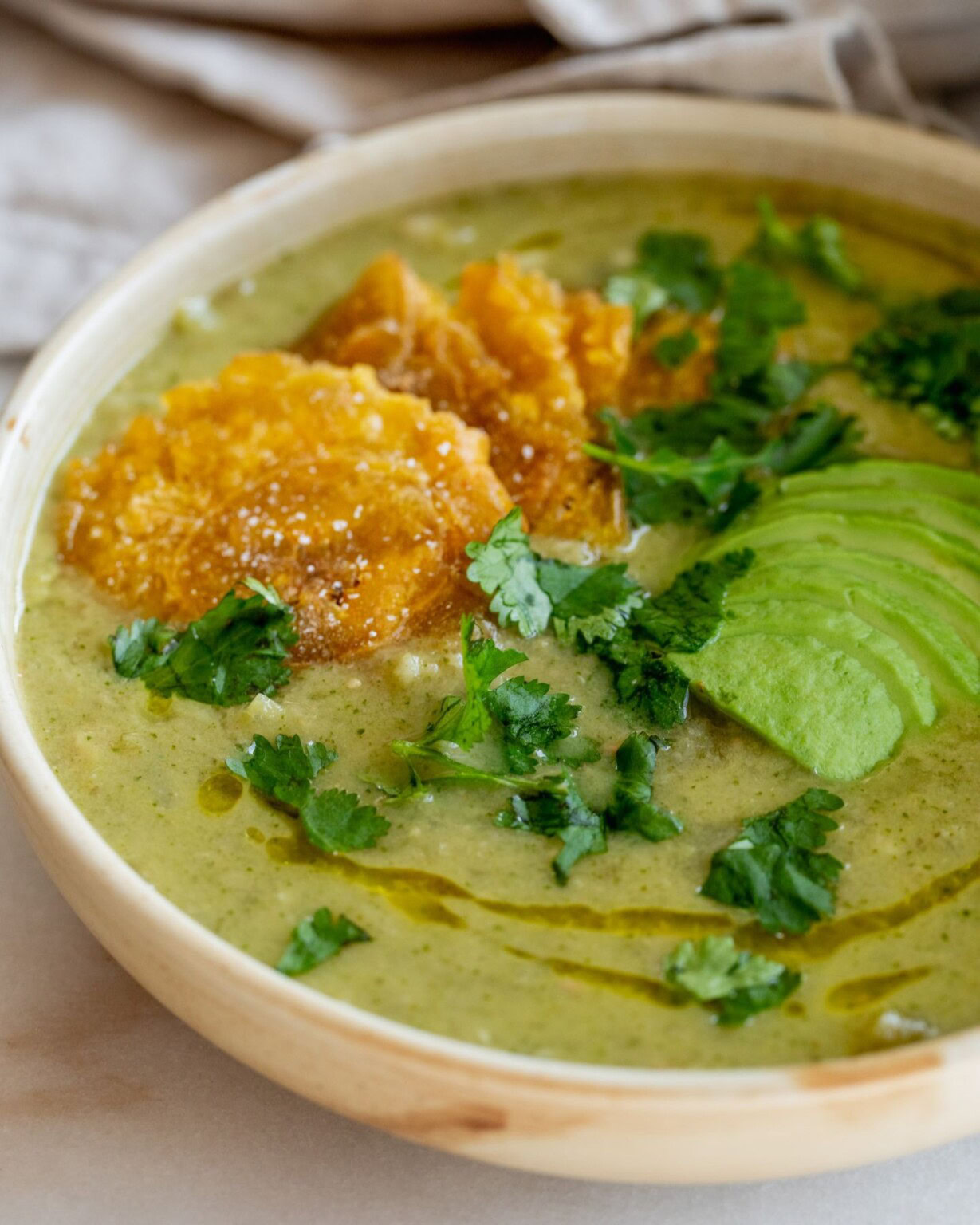 Creamy Salsa Verde White Bean Soup – Plant Based RD